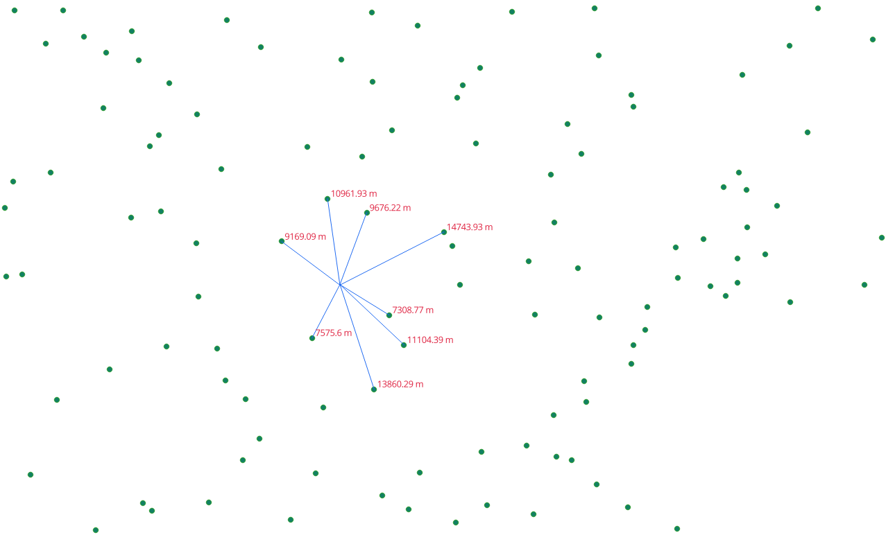Creating a Spider Visual Effect in QGIS - GIS Tuto